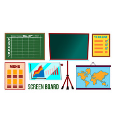 Screen led light board cinema panel Royalty Free Vector