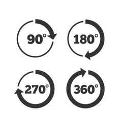 Angle 270 degrees icon Royalty Free Vector Image