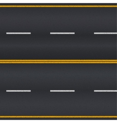 Straight roads seamless pattern background Vector Image