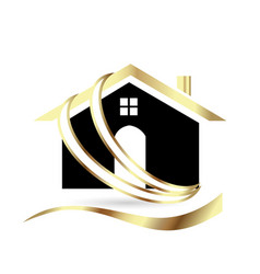 Gold diamond isolated Royalty Free Vector Image