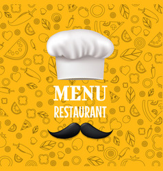 Red background with menu Royalty Free Vector Image