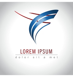 Simple flag isolated Royalty Free Vector Image