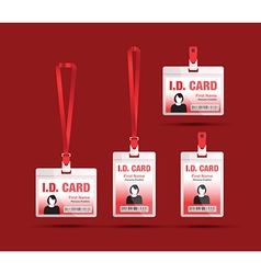 Press reporter id card template Royalty Free Vector Image