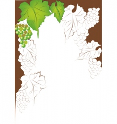 Sweet grape vines square torn border seamless Vector Image