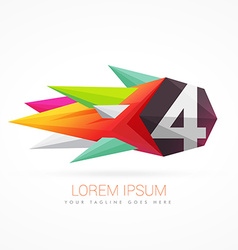 Number 1 logo icon design template elements Vector Image