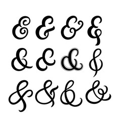 Successful and commission hand written typography Vector Image