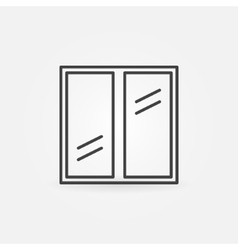 Three section window Royalty Free Vector Image