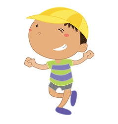 Pretending innocence kid Royalty Free Vector Image