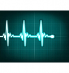 Normal electrocardiogram ecg eps 8 Royalty Free Vector Image