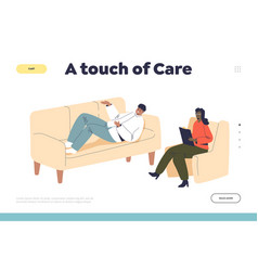 Elderly patient medical care in hospital Vector Image