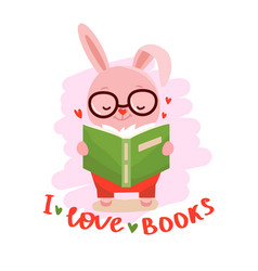 Animals and books Royalty Free Vector Image - VectorStock