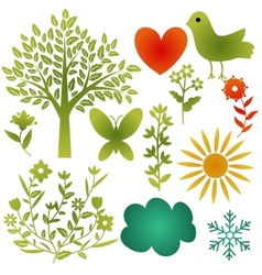 Trees set Royalty Free Vector Image - VectorStock