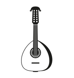 Historical wooden lute Royalty Free Vector Image
