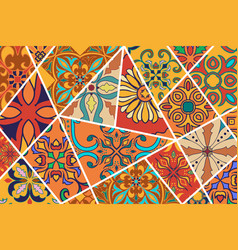 Seamless texture beautiful mega patchwork pattern Vector Image