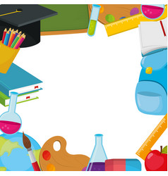 Study elements cartoon Royalty Free Vector Image