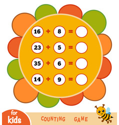 Counting game for preschool children education Vector Image