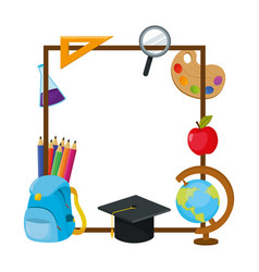 Study elements cartoon Royalty Free Vector Image