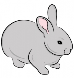 Cute rabbit cartoon Royalty Free Vector Image - VectorStock