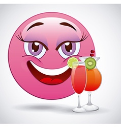 Spinning ball emoticon Royalty Free Vector Image