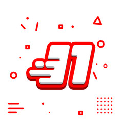 Formula 1 or f1 logo icon symbol isolated Vector Image