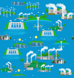 Renewable energy infographic Royalty Free Vector Image
