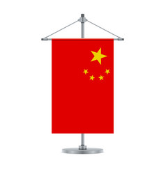 Chinese triangle flag hanging Royalty Free Vector Image