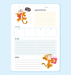 Daily kids routine clocks newborn children Vector Image