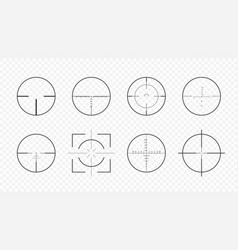 Sniper aim pointer weapon targeting pointers Vector Image