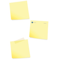 Color note stickers four sheets for notes Vector Image