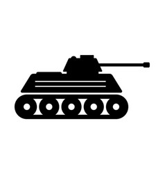 Military tank symbol Royalty Free Vector Image