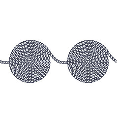 Seamless rope pattern set Royalty Free Vector Image