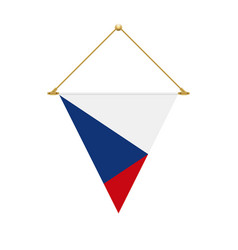 Chinese triangle flag hanging Royalty Free Vector Image