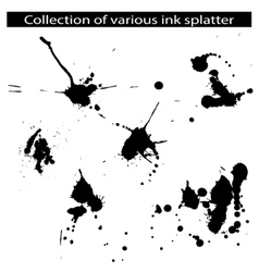 Black ink spots Royalty Free Vector Image - VectorStock