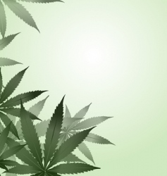 Hemp leaf Royalty Free Vector Image - VectorStock