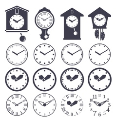 Telling time to the hour on yellow clock Vector Image