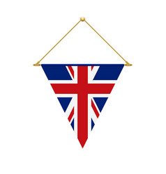 Chinese triangle flag hanging Royalty Free Vector Image