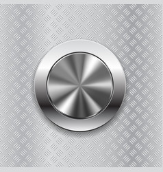 Metal button Royalty Free Vector Image - VectorStock