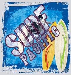 Big wave surfing Royalty Free Vector Image - VectorStock