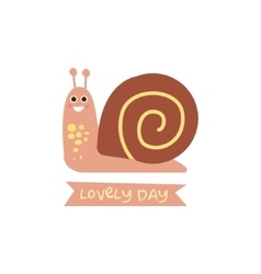 Cute snail Royalty Free Vector Image - VectorStock