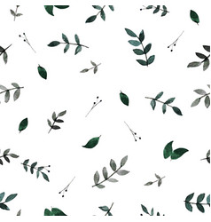 Line drawing floral seamless pattern Royalty Free Vector