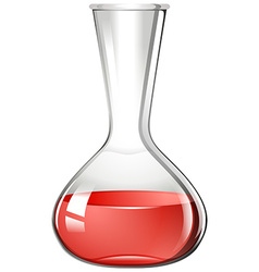 Red liquid in test tube Royalty Free Vector Image