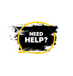 Need help symbol support service sign circle Vector Image