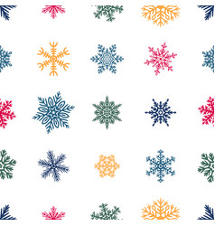 Hand drawn snowflakes Royalty Free Vector Image