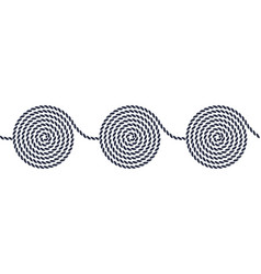 Seamless rope pattern set Royalty Free Vector Image