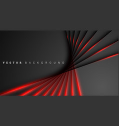Red light line shadow dark grey luxury background Vector Image