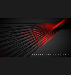 Red light line shadow dark grey luxury background Vector Image