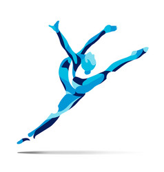 Trendy stylized movement archer sports archery Vector Image