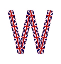 Uk flag alphabet vector by mattasbestos - Image #734758 - VectorStock