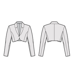 Bolero jacket technical fashion Royalty Free Vector Image