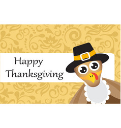 Thanksgiving set with cute forest animals Vector Image